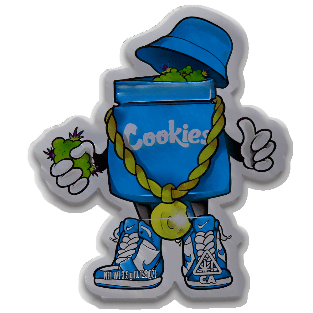 Cookies Cutout 3.5 Grams Smell Proof Mylar Bags
