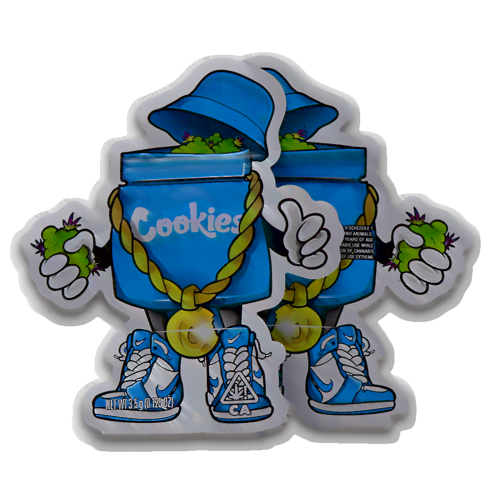 Cookies Cutout 3.5 Grams Smell Proof Mylar Bags