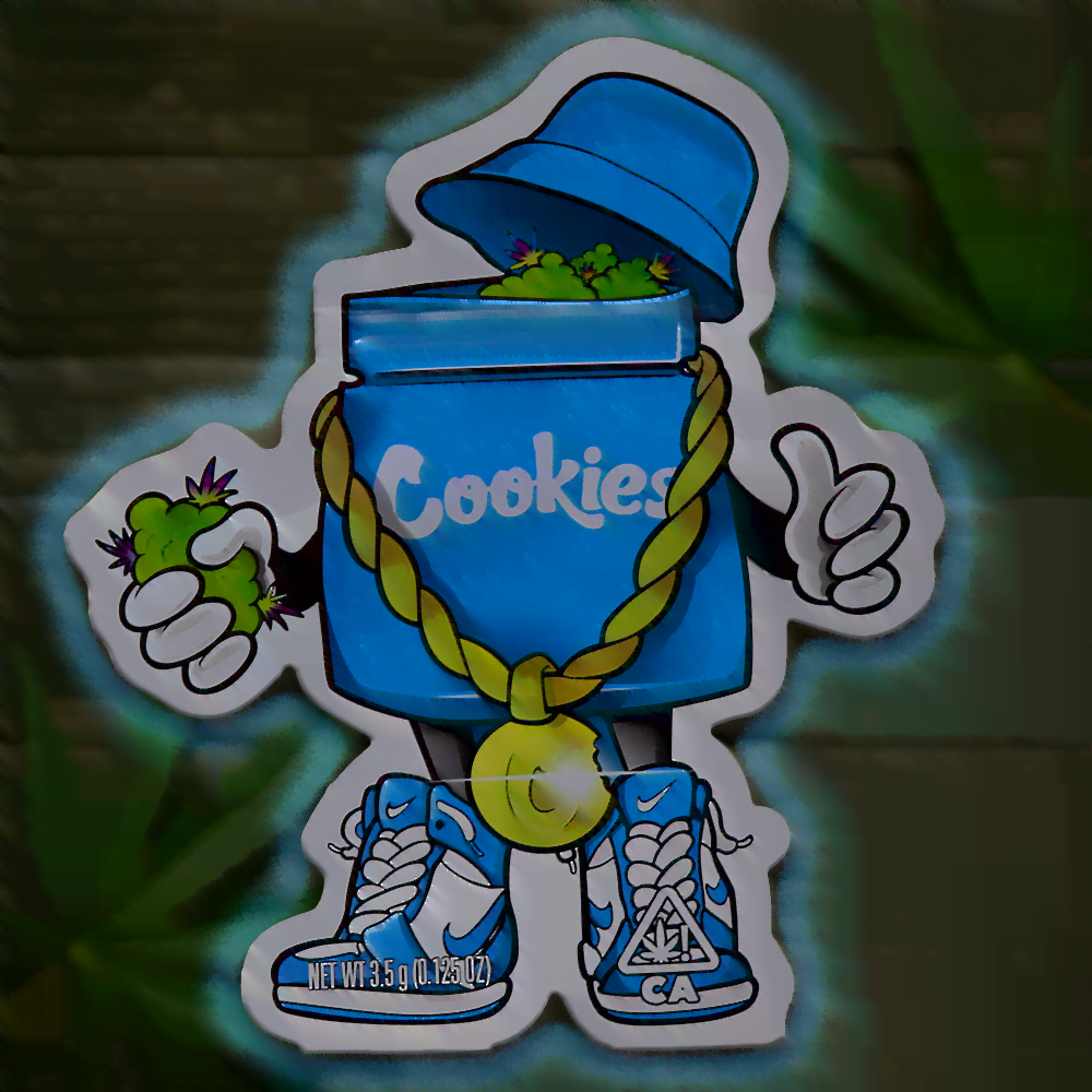 Cookies Cutout 3.5 Grams Smell Proof Mylar Bags